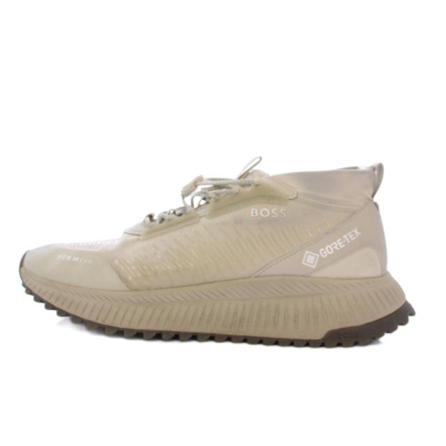 【中古】ヒューゴボス HUGO BOSS BOSS X GORE-TEXR TTNM EVO ローカットスニーカー 42 グレー 50529525 /KH メンズ