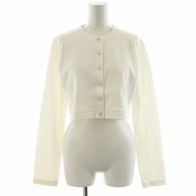 【中古】エストネーション × グッド ピープル グッド ステッチング グッド プロダクト カーディガン 長袖 F 白