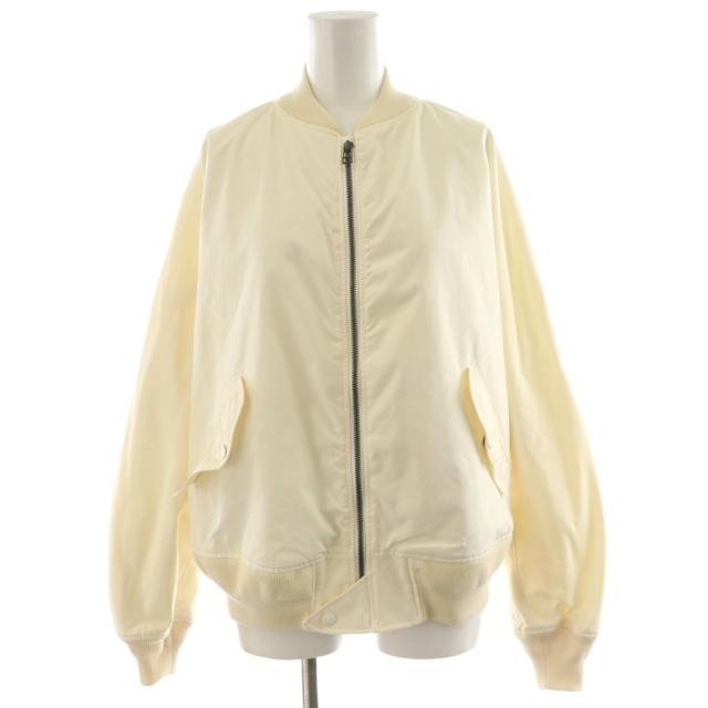 【中古】23AW エムティーモデリスト mtmodelist MA1 ブルゾン ジャケット ドルマンスリーブ 1 白 ホワイト MB-J07-117