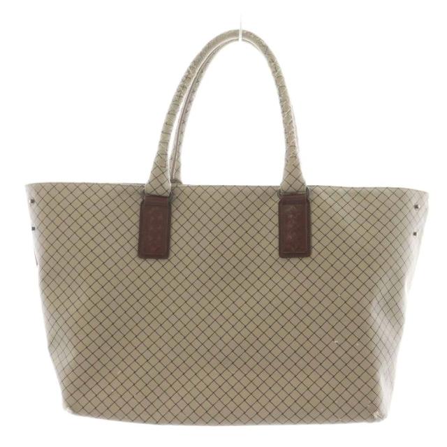 【中古】ボッテガヴェネタ マルコポーロ イントレッチオジェット トートバッグ ハンドバッグ グレー