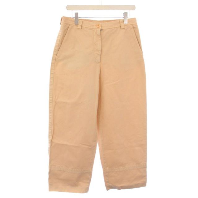 【中古】ドリスヴァンノッテン DRIES VAN NOTEN ワイドパンツ スラックス ジップフライ 38 ピンクベージュ