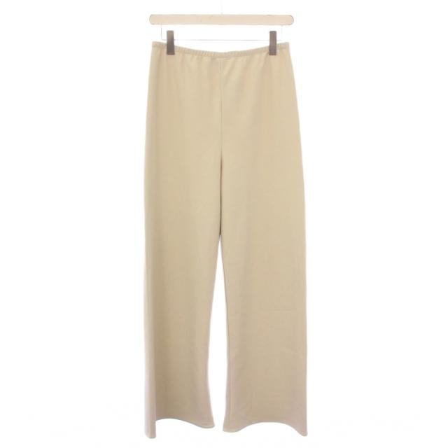 【中古】エーピーストゥディオ AP STUDIO エラスティックパンツ イージー ワイド ウエストゴム ストレッチ ベージュ