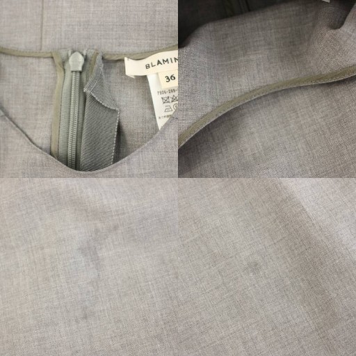 中古】ブラミンク FALL ウールクルーネックロングスリーブワンピース