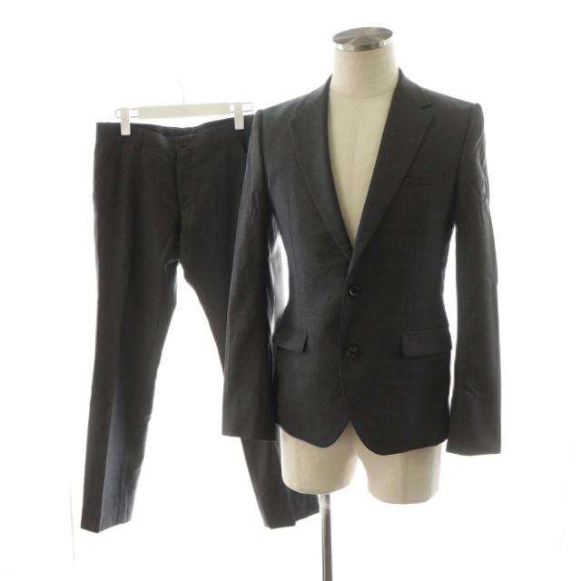 【中古】ラウンジリザード ロロピアーナ スーツ セットアップ テーラードジャケット 1 グレー