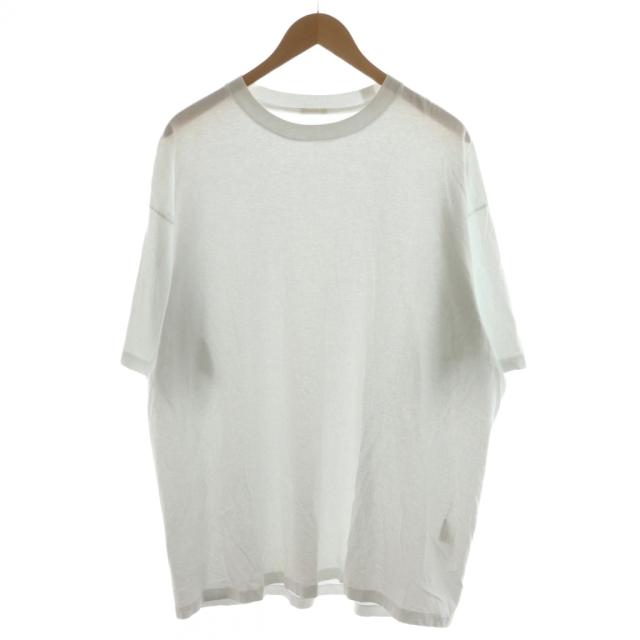 【中古】コモリ COMOLI 24SS コットンジャージ 半袖Tシャツ カットソー 半袖 5 白 ホワイト Z01-05010 /AN22 メンズ