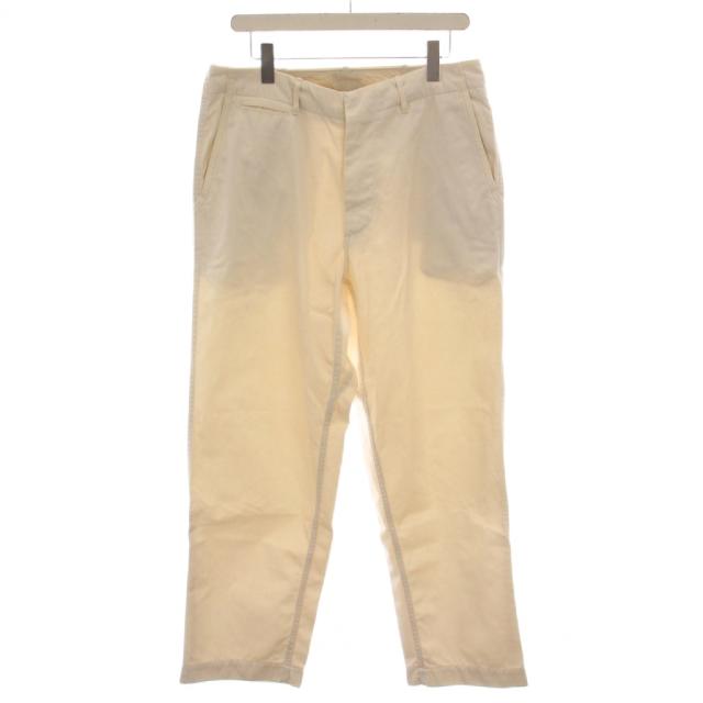 【中古】ナナミカ nanamica WIDE CHINO PANTS ワイド チノパンツ チノパン W32 アイボリー ライトベージュ SUCS301