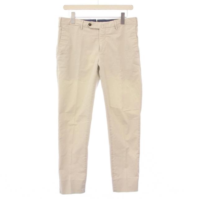 【中古】ピーティートリノ チノパン チノパンツ テーパード スラックス ジップフライ ストレッチ 50 ライトグレー