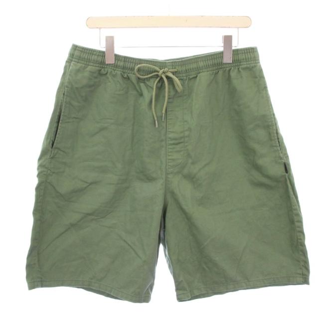 【中古】ネイバーフッド NEIGHBORHOOD CHEF C-ST ショートパンツ ハーフパンツ イージー ウエストゴム ロゴ L 緑