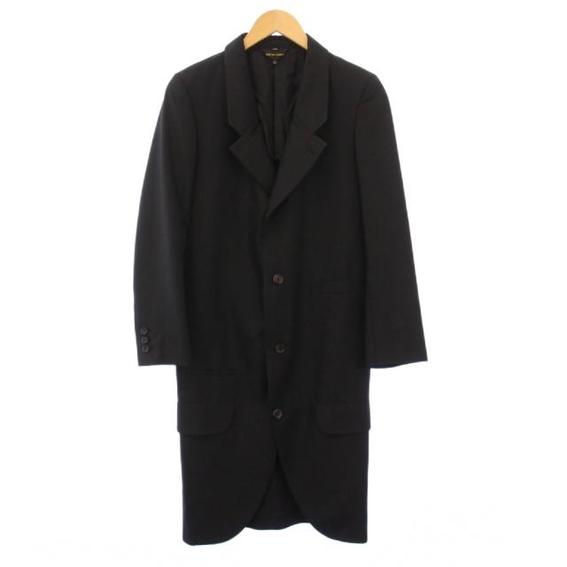 【中古】コムデギャルソン COMME des GARCONS テーラードジャケット ブレザー アウター ロング丈 シングル 黒