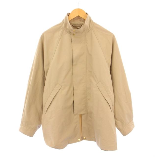 【中古】トラディショナルウェザーウェア エルガン スタンドカラージャケット ブルゾン ショート丈 34 ベージュ