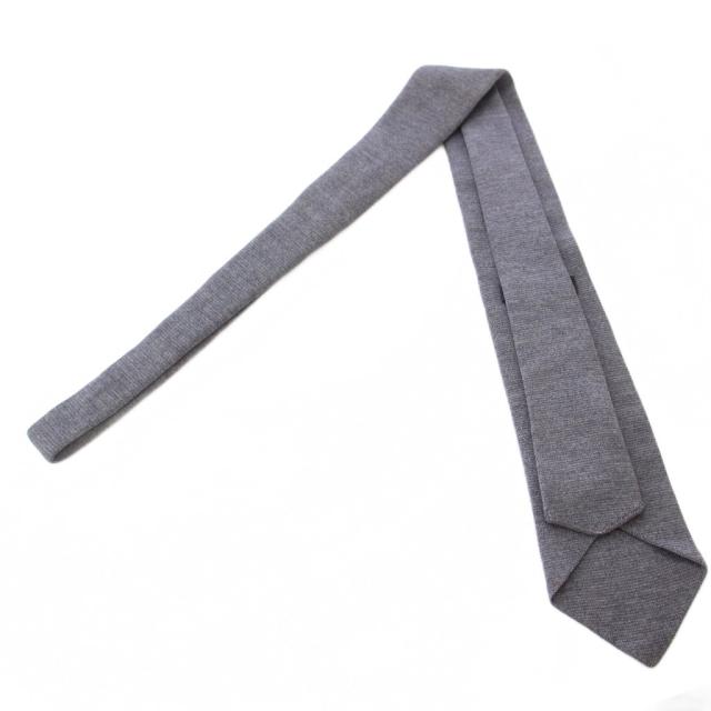 中古】エルメス HERMES ネクタイ ニット レギュラータイ ストレッチ