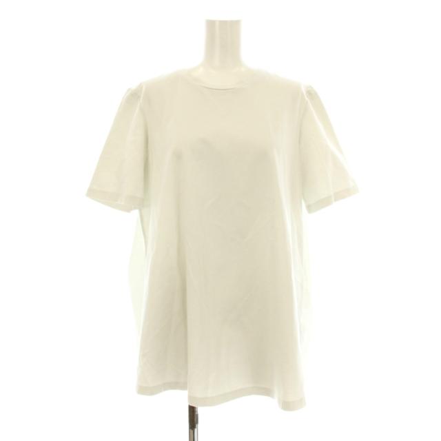 【中古】セオリーリュクス 24SS BASALT CASLEY プリーツ 異素材コンボ Tトップス Tシャツ カットソー 半袖 切替 38