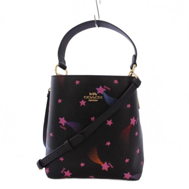 【中古】コーチ スモール タウン バケットバッグ ショルダーバッグ ハンドバッグ 2WAY 黒 C7245