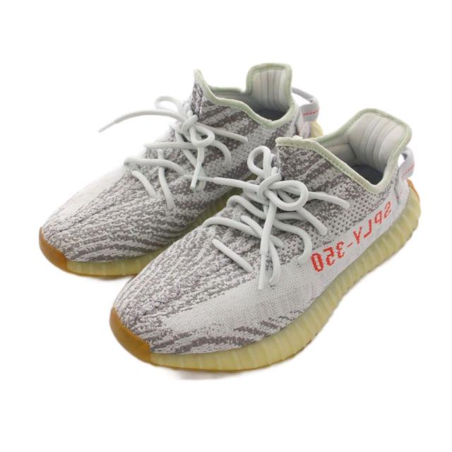 【中古】アディダスオリジナルス イージーブースト 350 V2 スニーカー ローカット シューズ US8.5 グレー B37571