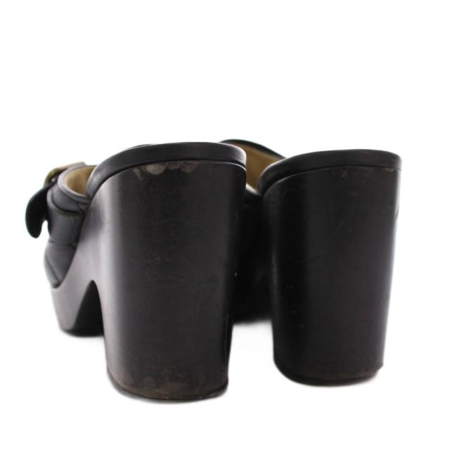 中古】シャネル CHANEL サボサンダル ミュール キルティング レザー 34