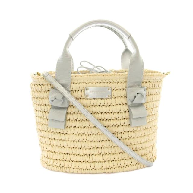 【中古】アンテプリマ MISTO オルタ ラフィア スモール かごバッグ ショルダーバッグ ハンドバッグ