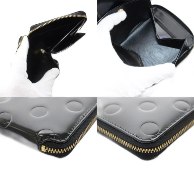 中古】コムデギャルソン POLKA DOTS EMBOSSED 財布 二つ折り 小銭入れ