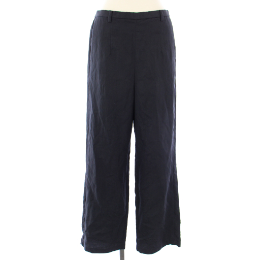 【中古】イエナ IENA 25SS フィブリルポプリンパンツ ワイドパンツ イージーパンツ 38 紺 25030900012020 レディース