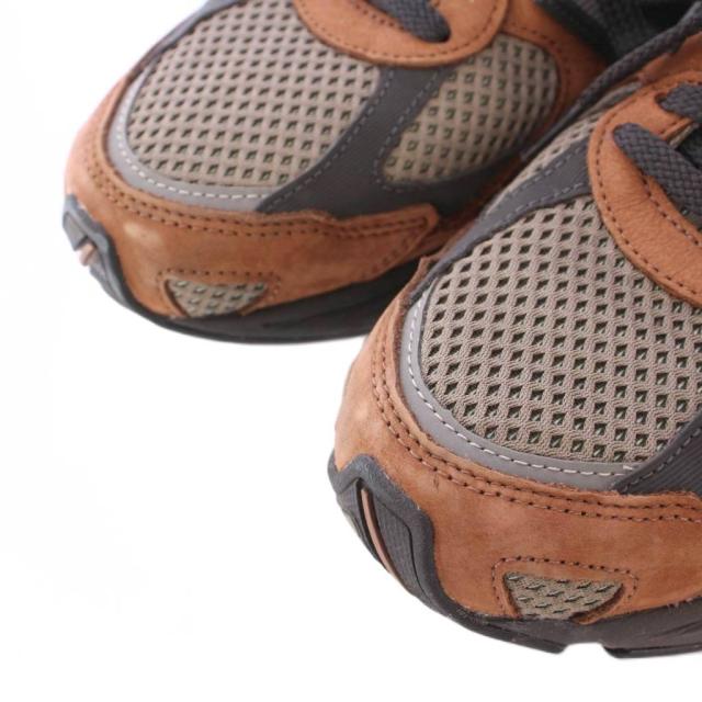 【中古】ニューバランス ローカットスニーカー シューズ 厚底 ロゴ メッシュ 切替 US9.5 27.5cm 茶 U2010ANV