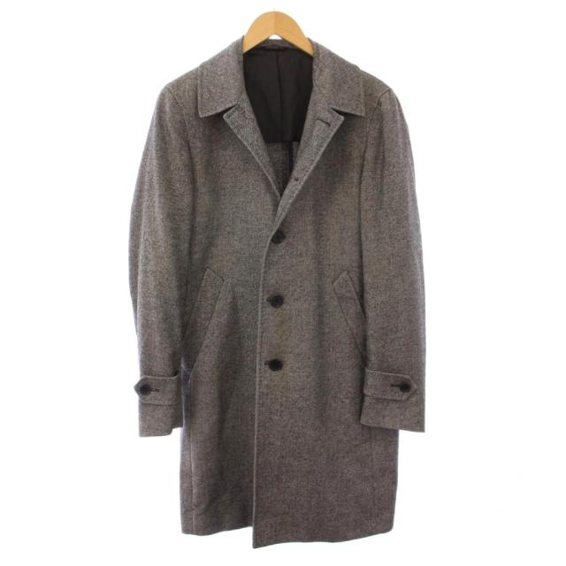 【中古】イセタン メンズ ISETAN MEN'S ロロピアーナ チェスターコート アウター ロング丈 ウール 44 グレー