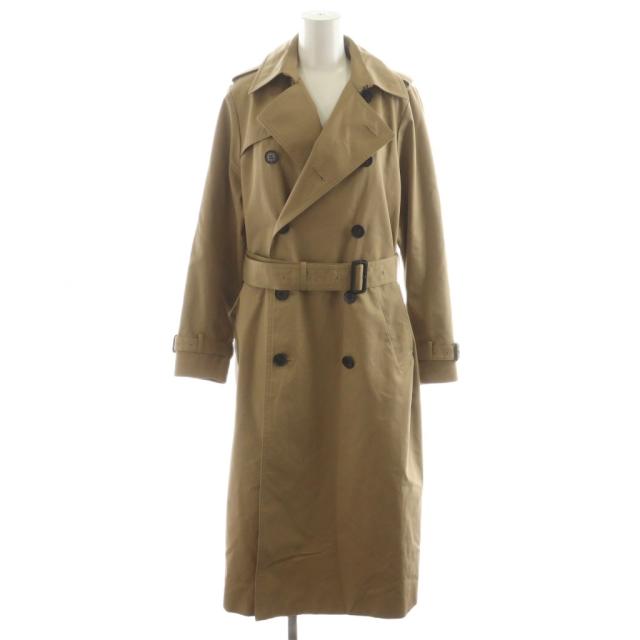 【中古】ハイク HYKE 24SS TRENCH COAT REGULAR FIT トレンチコート ロング丈 ベルト付き 1 ベージュ 241-17443