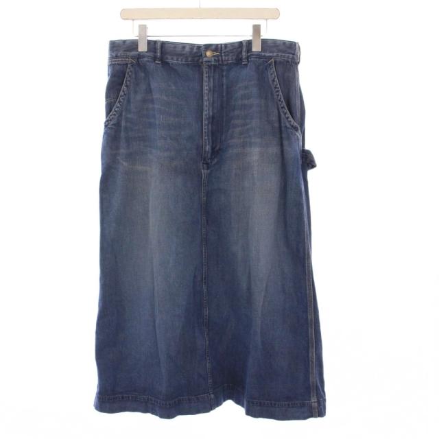 【中古】フォーティーファイブアールピーエム モンプデニムのペインタースカート ロング タイト 3 青 50340022