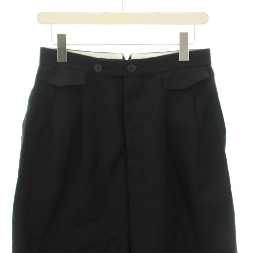 中古】ブラミンク コットンモヘアウールタックテーパードパンツ