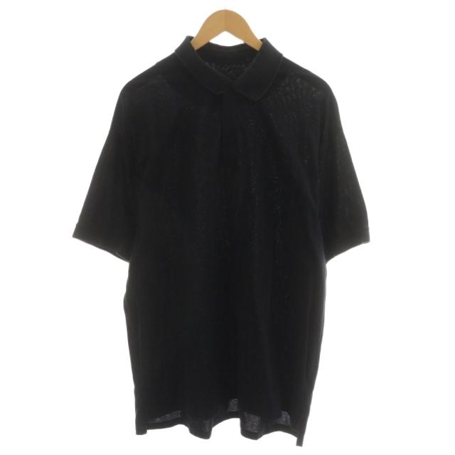 【中古】ワイスリー Y-3 ヨウジヤマモト アディダス ポロシャツ 半袖 ロゴ L 黒 ブラック IR7110 /AN11 メンズ