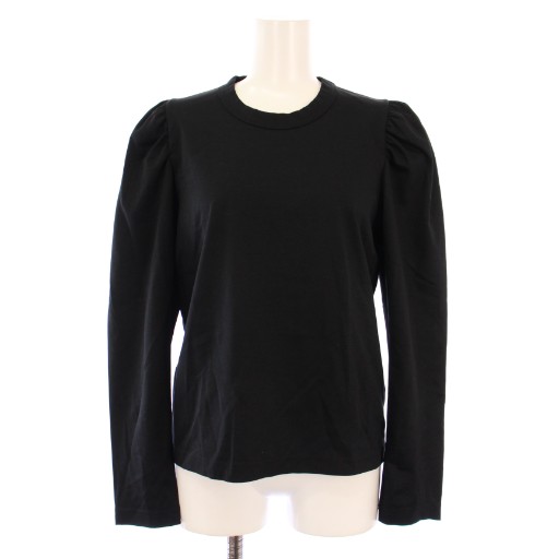 【中古】ノワールケイニノミヤ コムデギャルソン AD2024 Tシャツ ロンT カットソー 長袖 肩パット入 S 黒 レディース