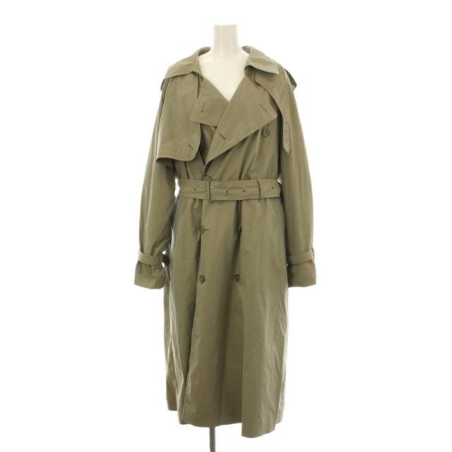 【中古】スタニングルアー STUNNING LURE トレンチコート ロング 中綿ライナー ベルト付き S カーキ 21S114-001