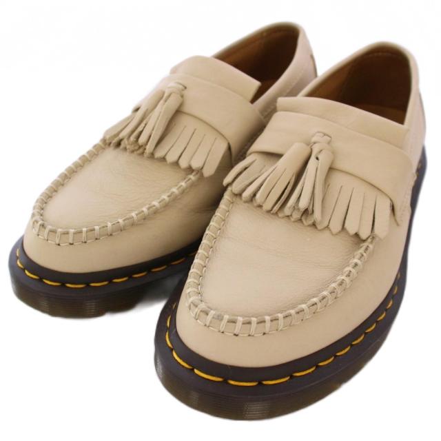 【中古】ドクターマーチン DR.MARTENS タッセルローファー シューズ レザー UK6 ベージュ AW501 /BM レディース