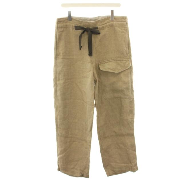 【中古】シュス sus-sous トラウザーズ MK-1 TROUSERS MK-1 リネンパンツ 麻 5 ベージュ 07-SS01003 /YT メンズ