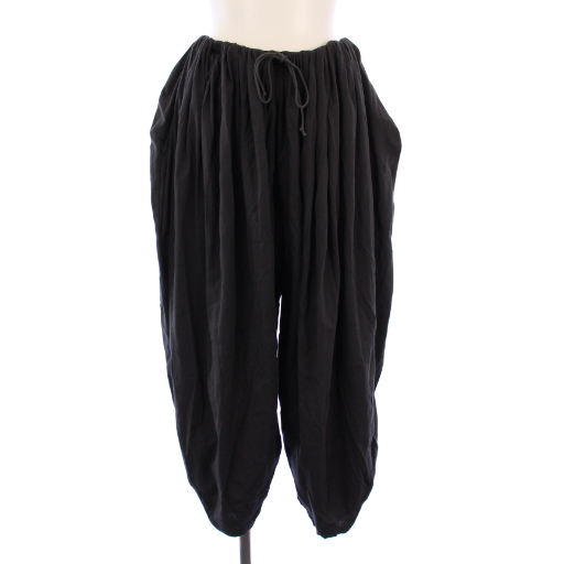 【中古】エトレトウキョウ 24SS ウエストギャザーバルーンカットパンツ イージーパンツ S グレー レディース