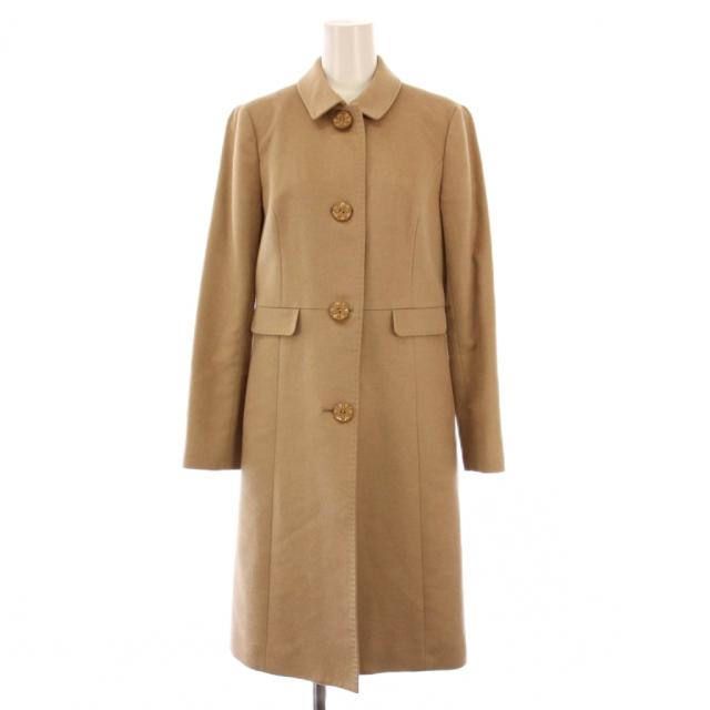 【中古】トッカ TOCCA ステンカラーコート アウター ロング丈 カシミヤ 2 ベージュ /BB レディース