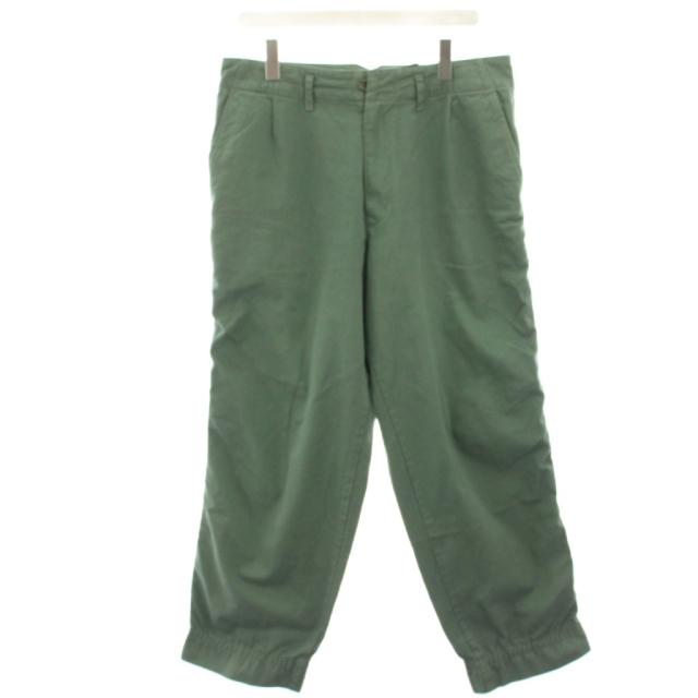 【中古】カラー kolor BEACON テーパードパンツ タック 3 緑 グリーン 22WBM-P06135 /HN メンズ