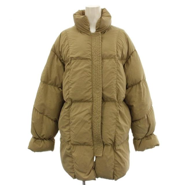 【中古】トゥデイフル TODAYFUL 22AW STAND COLLAR DOWN JACKET ダウンジャケット スタンドカラー 36 ベージュ