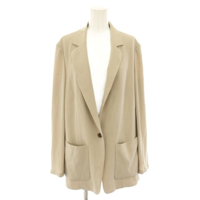 【中古】セオリーリュクス FLOW KANDY JACKET テーラードジャケット 40 ベージュ 03-5204140-332-040 レディース
