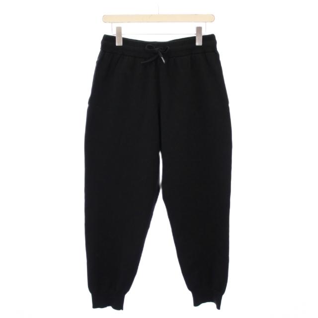 【中古】ニュートラルワークス ニットパンツ ジョガー イージー ウエストゴム ストレッチ ワンカラー L 黒 ブラック