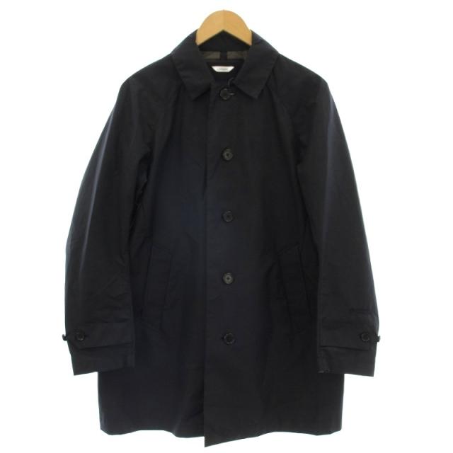 【中古】フェニックス PHENIX ステンカラーコート GORE-TEX ロング コート S ネイビー 紺 114-10-0095 /☆G メンズ