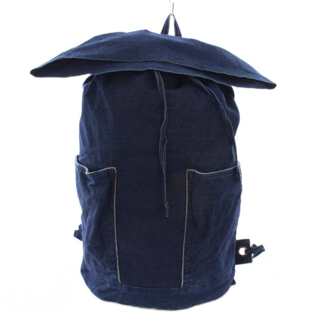 【中古】パラスパレス Pallas Palace インディゴウェザーバックパック リュックサック ワンカラー 無地 紺 ネイビー