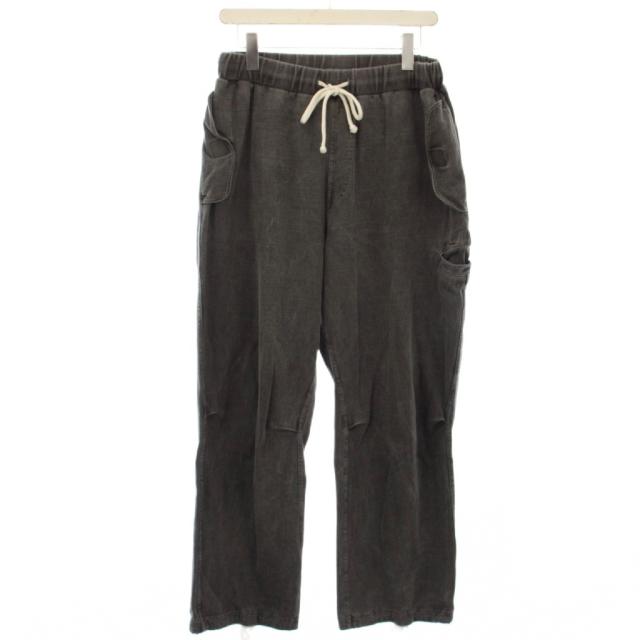 【中古】グッドオン ヘビージャージー トラウザーズ HEAVY JERSEY TROUSERS イージーパンツ M 黒 GOPT-2211 メンズ