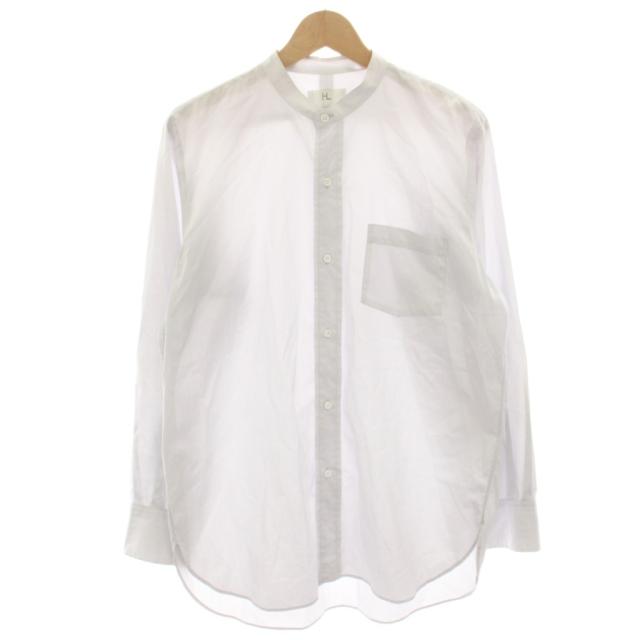 【中古】ヘリル HERILL スビンコットンスタンドカラーシャツ Suvin Stand Collar Shirts バンドカラーシャツ