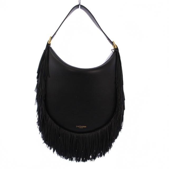 【中古】ジェイ&エムデヴィッドソン フラップ フィエスタ ショルダーバッグ ハンドバッグ 2WAY フリンジ 黒 /KH