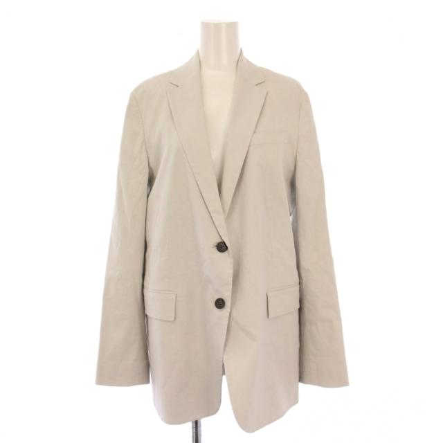 【中古】セオリー エコクランチウォッシュRLD SLV BFジャケットU テーラード アウター シングル 0 ライトグレー