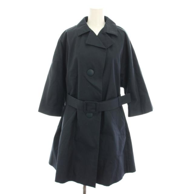【中古】未使用品 ジェイ&エムデヴィッドソン ベルテッドコート アウター ベルト 8 紺 8130-20107/20108 レディース