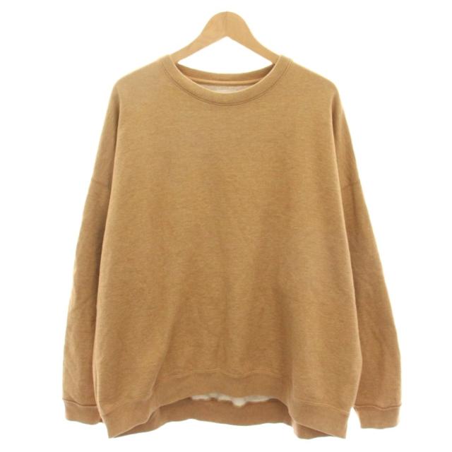 【中古】マーカウェア ヒュージスウェット トレーナー クルーネック 長袖 無地 1 茶 ブラウン A21C-07CS02C メンズ