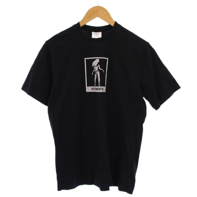 【中古】ヴェトモン ベトモン VETEMENTS 星座シリーズ 獅子 Tシャツ カットソー 半袖 XS 黒 メンズ レディース
