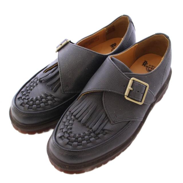 【中古】ドクターマーチン DR.MARTENS Ramsey Monk KLT ローカットシューズ レザー 厚底 タンクソール UK6 黒