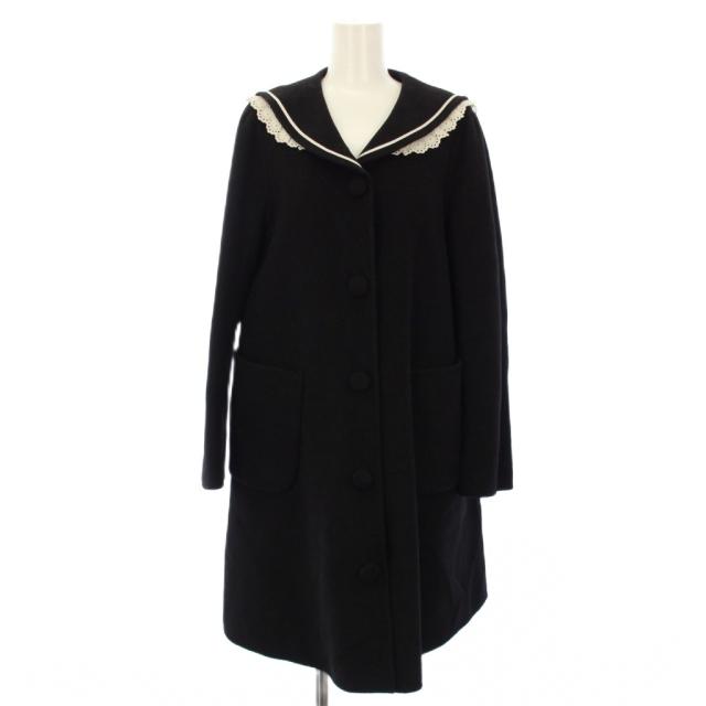 【中古】ユキエモン yukiemon セーラーコート アウター M 黒 1195160 /TK レディース