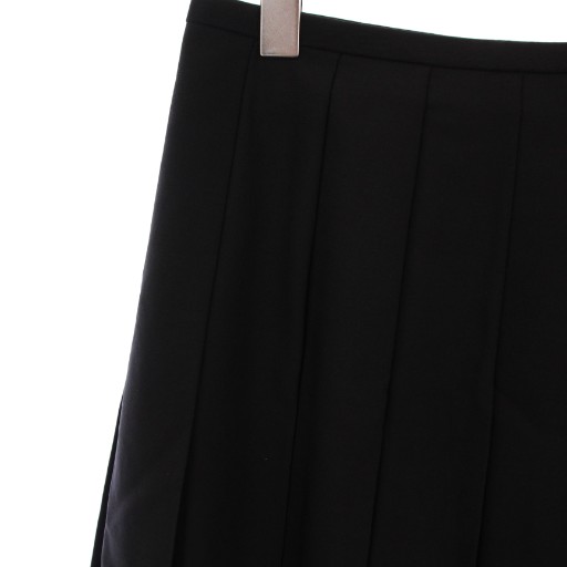 【中古】コムデギャルソンコムデギャルソン コムコム プリーツスカート フレア ひざ丈 ウール ワンカラー S 黒 中古】コムデギャルソンコムデギャルソン コムコム プリーツスカート